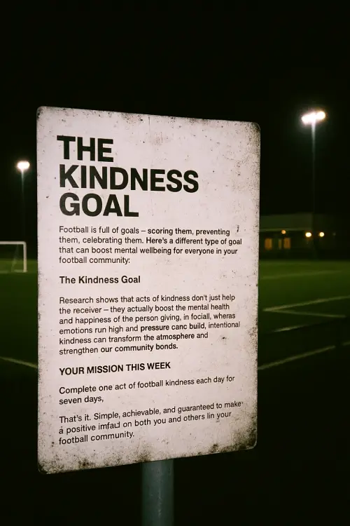 The Kindness Goal - The Football Mental Health Alliance Vault